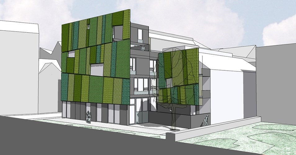 Bureau Greisch - Construction of 6 flats and a community room in Brussels