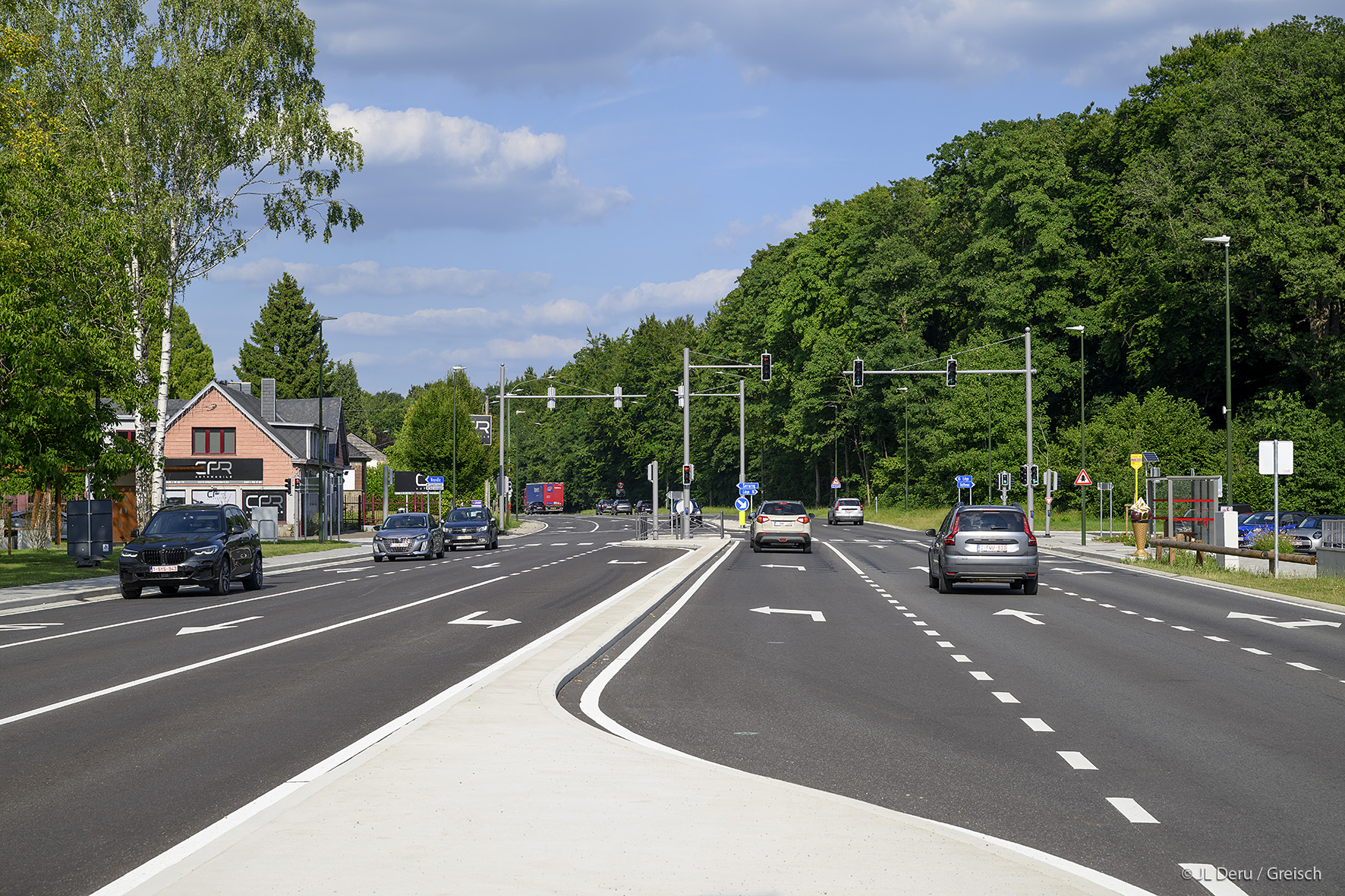 Bureau greisch - Improving safety at the Chêne-Madame crossroads in Neupré